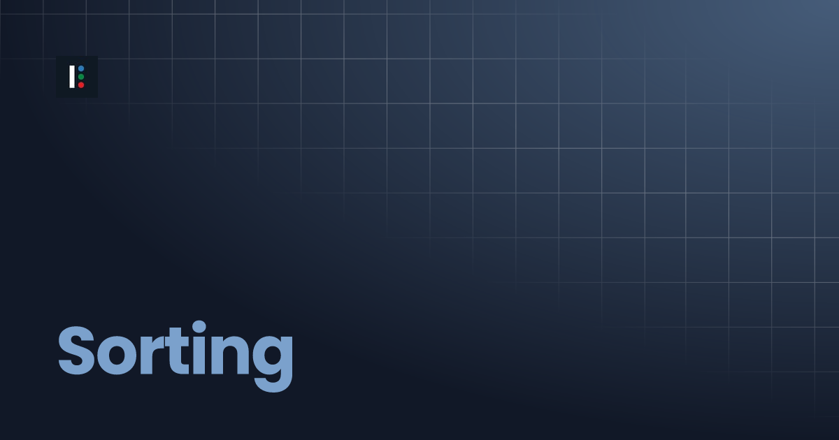 Sorting | Instructure Developer Documentation Portal