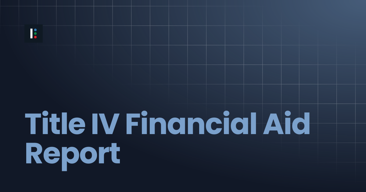 Title IV Financial Aid Report | Instructure Developer Documentation Portal