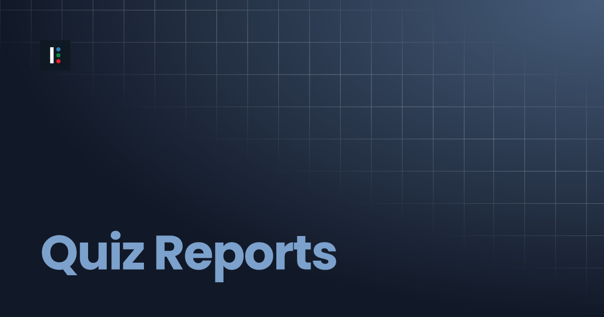 Quiz Reports Instructure Developer Documentation Portal
