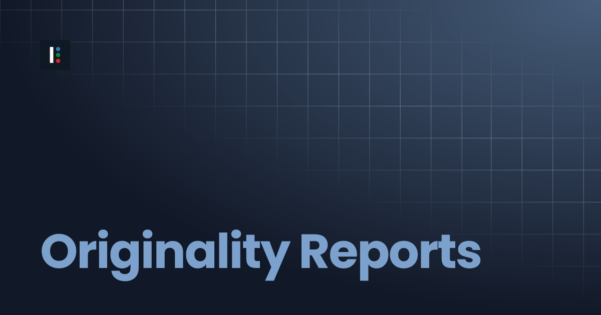 Originality Reports | Instructure Developer Documentation Portal