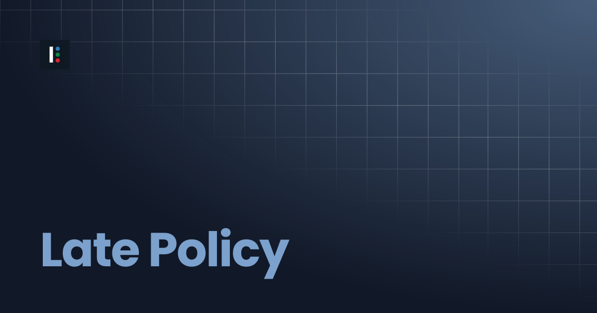 Late Policy | Instructure Developer Documentation Portal