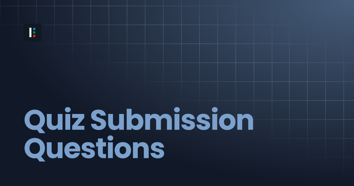 Quiz Submission Questions Instructure Developer Documentation Portal