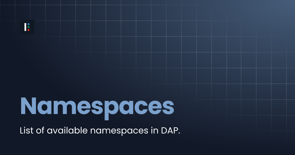 Namespaces Instructure Developer Documentation Portal