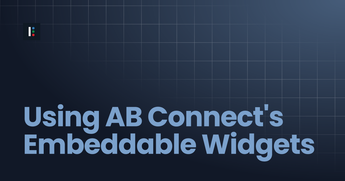 Using Ab Connects Embeddable Widgets Instructure Developer Documentation Portal