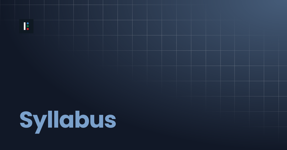 Syllabus | Instructure Developer Documentation Portal