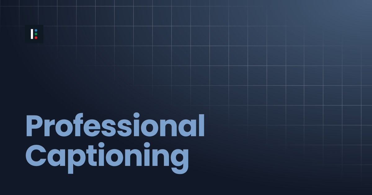 Professional Captioning | Instructure Developer Documentation Portal