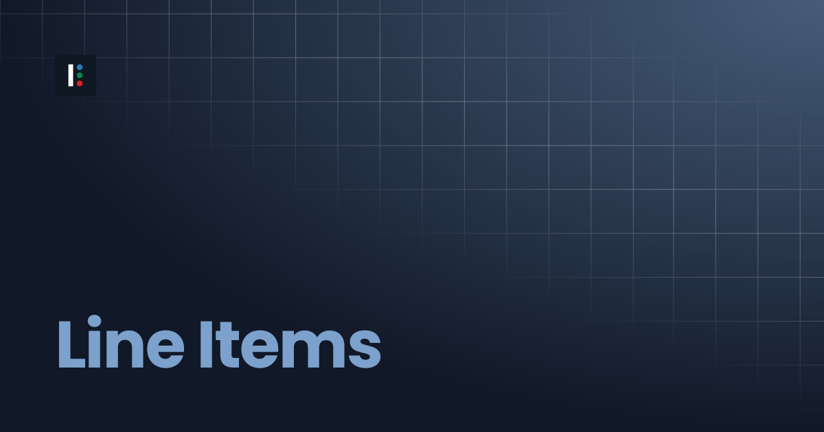 Line Items | Instructure Developer Documentation Portal