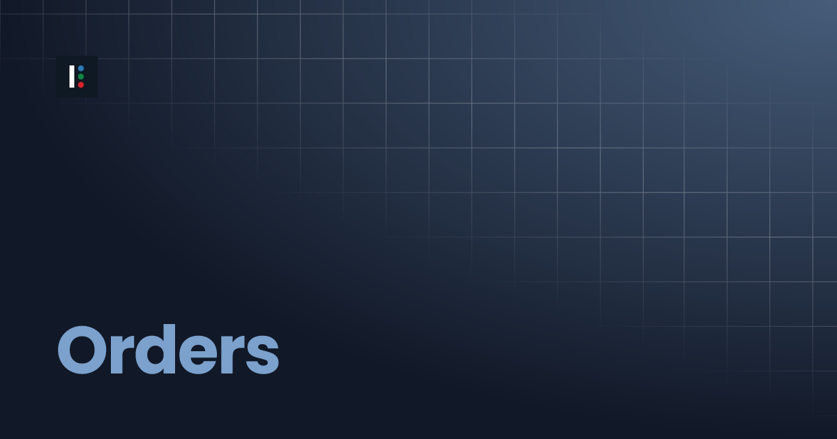 Orders | Instructure Developer Documentation Portal