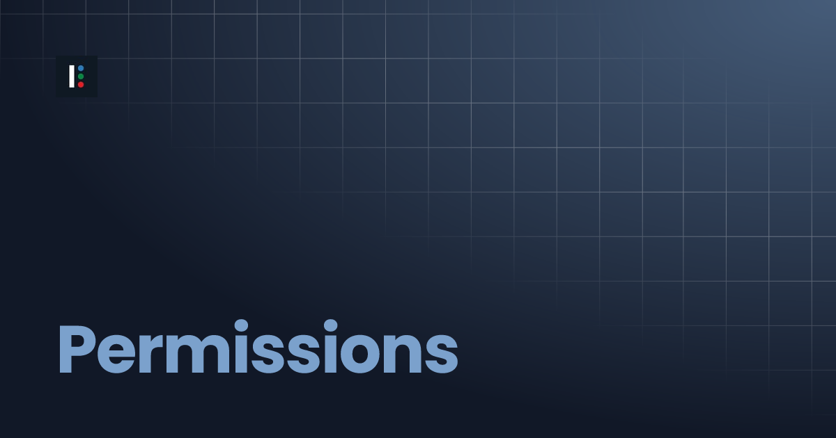 Permissions | Instructure Developer Documentation Portal