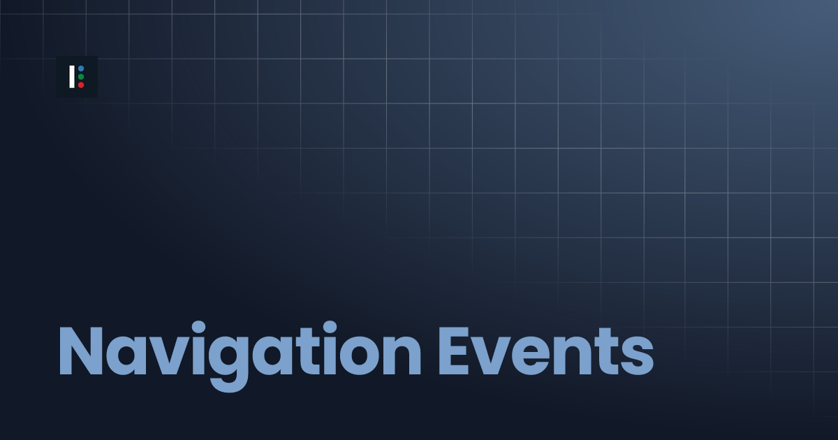 Navigation Events | Instructure Developer Documentation Portal